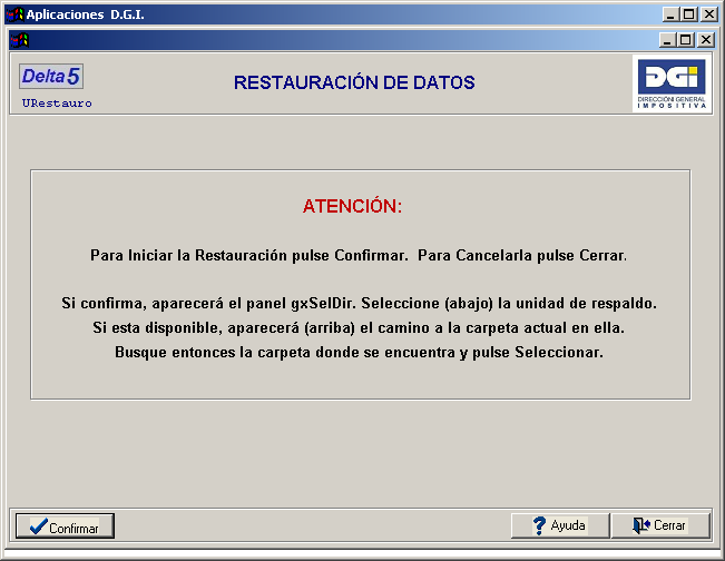 Cómo migrar o recuperar datos del programa Delta (versión 5) de la DGI ...